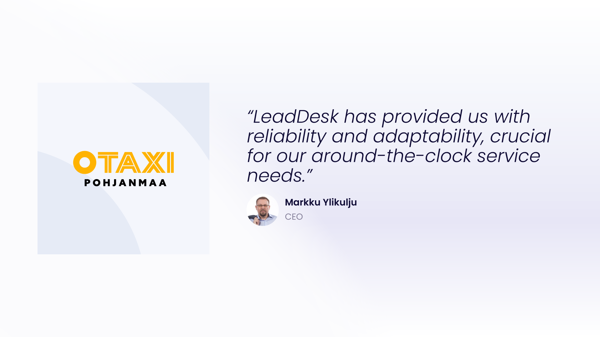 Pohjanmaan Taksi's Growth and Transformation with LeadDesk - LeadDesk